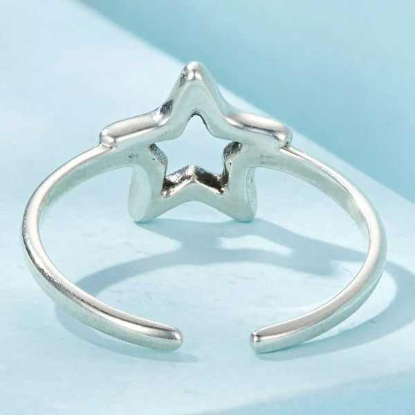 Silver Adjustable Star Ring "Matariki" | FRENELLE Jewellery